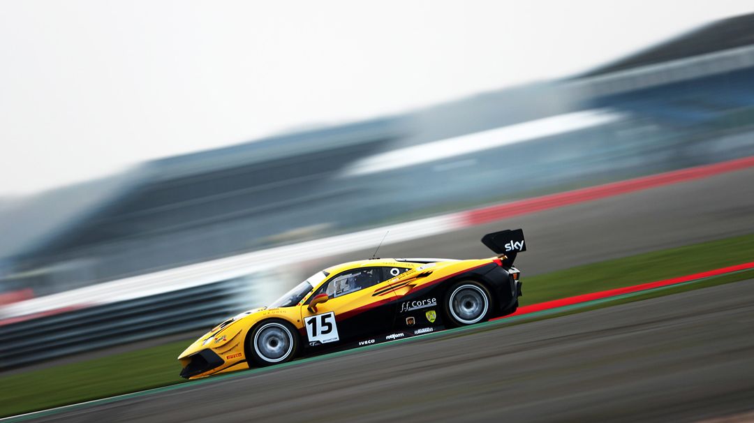 Two Ferraris on the podium in the GTC class at Silverstone