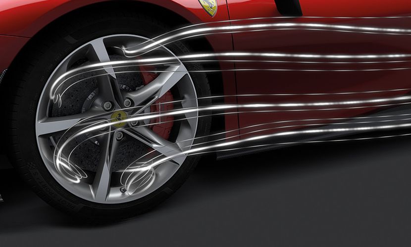 The aerodynamics of the SF90 Stradale