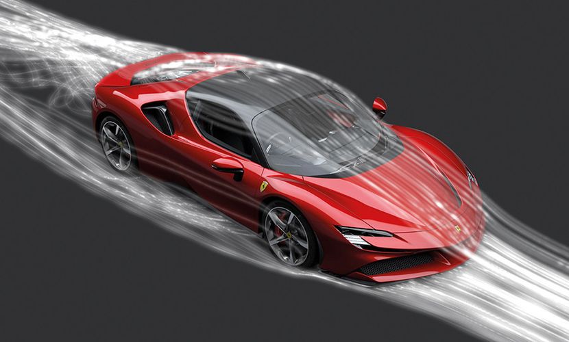 The aerodynamics of the SF90 Stradale